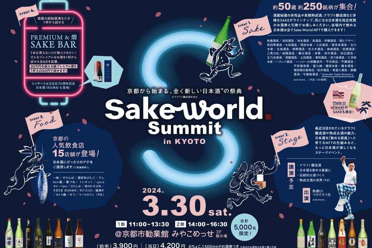 Sake World Summit in KYOTO, one of the largest sake festivals in the ...