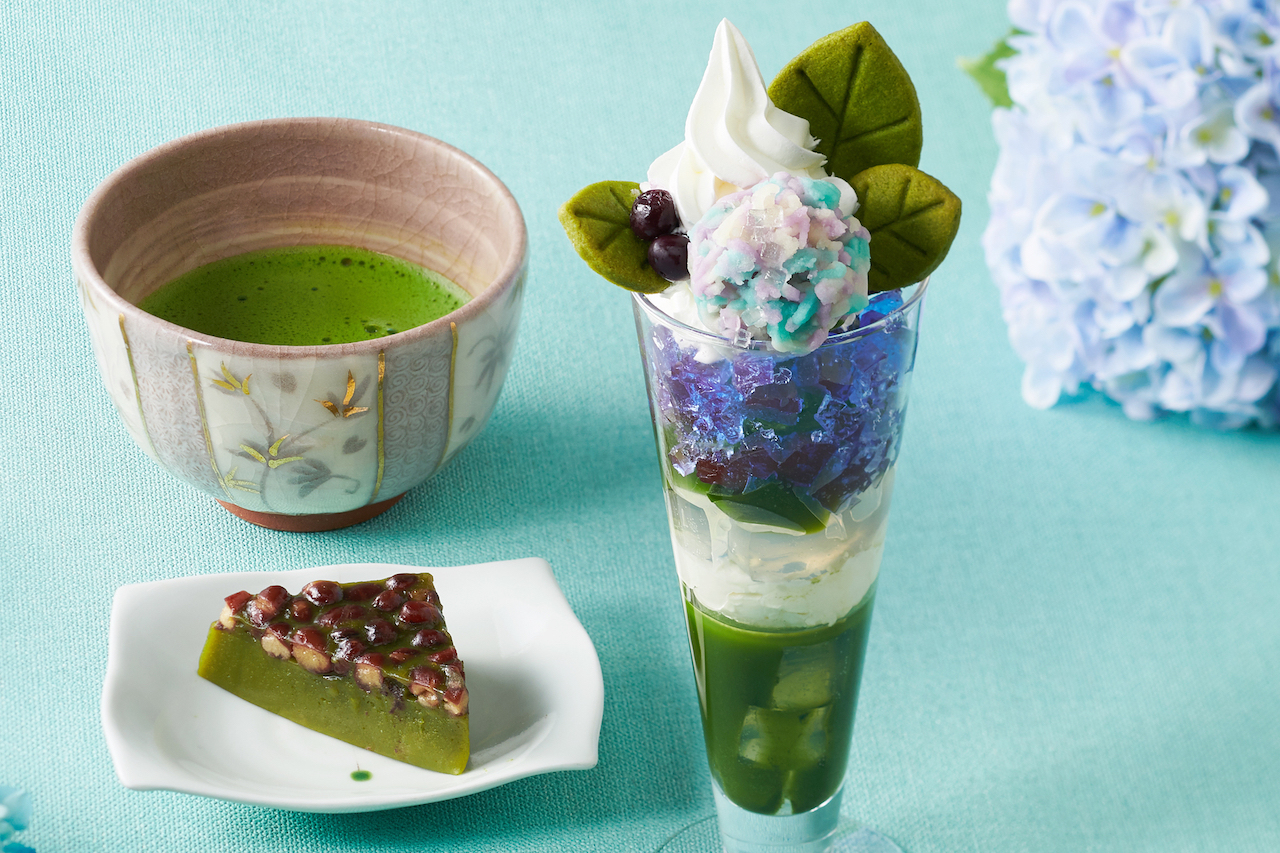 The popular hydrangea parfait is back again this year! Uji Matcha x ...